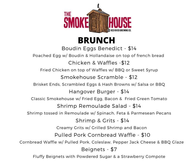 New Smokehouse Sunday Brunch Menu – DDA