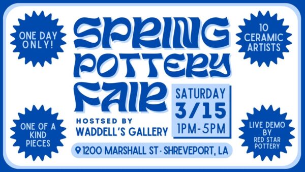 Spring Pottery Fair Hosted by Waddell’s Gallery – DDA